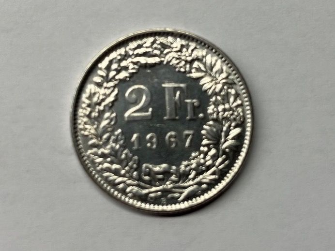 Sammlerstück CHF 2 zwei Franken, 1967, Silber | Kaufen auf Ricardo