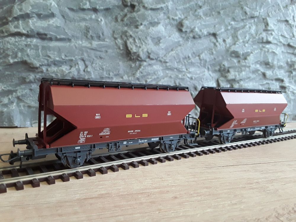 2 x Modelleisenbahn _ Roco 46245 _ BLS Silowagen _ Spur H0 | Kaufen auf ...