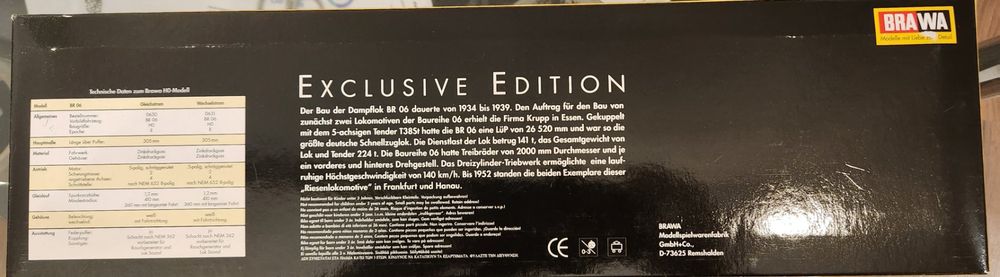 Brawa BR06 0631 Dampflokomotive Exclusive Edition | Kaufen auf Ricardo