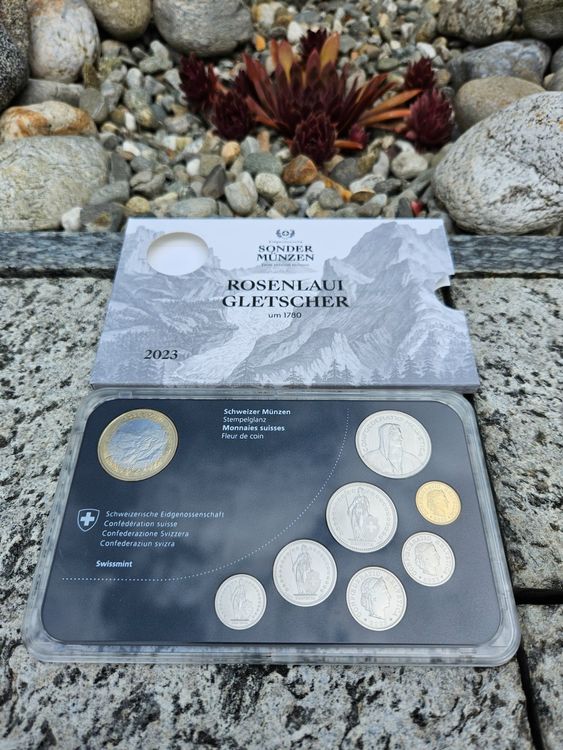 SCHWEIZ MÜNZSATZ ROSENLAUIGLETSCHER 2023 STGL. | Kaufen auf Ricardo