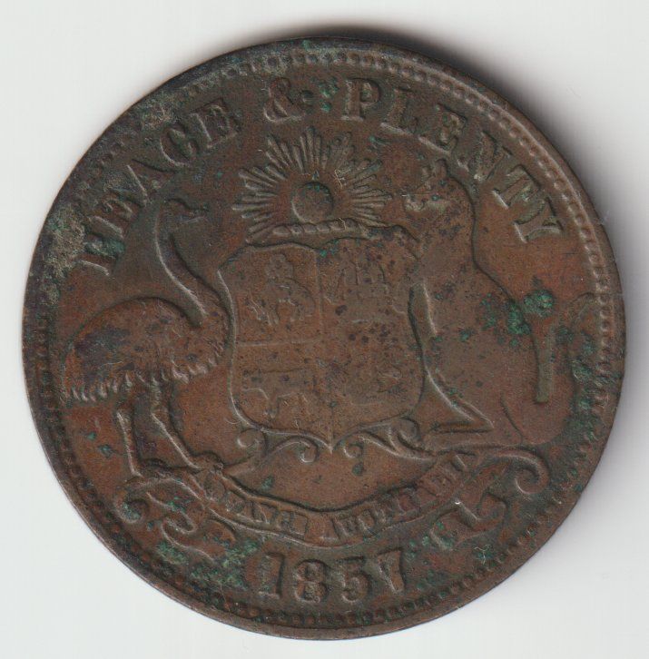 1857 Australian Tea Mart Token Münze Sidney Hanks And Lloyd (Gebraucht ...