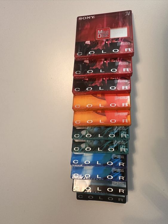 Sony MiniDisc Color 74 (10+1 Pack) – originalversiegelt (Neu und ...