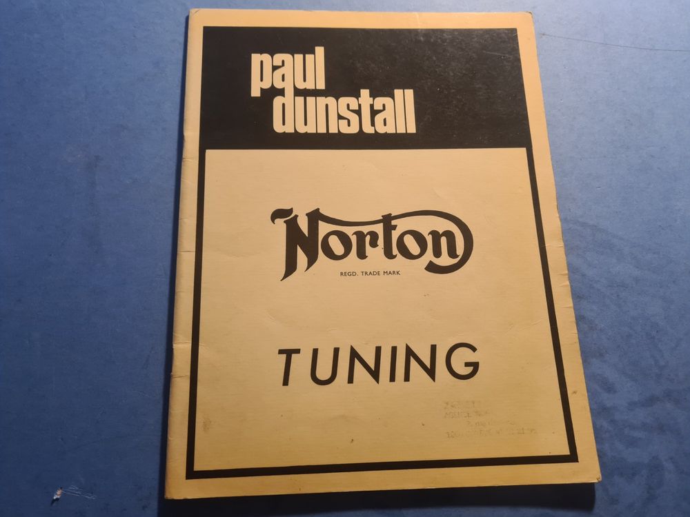NORTON PAUL DUNSTALL TUNING BROCHURE OLDTIMER RARE (Gebraucht) in ...