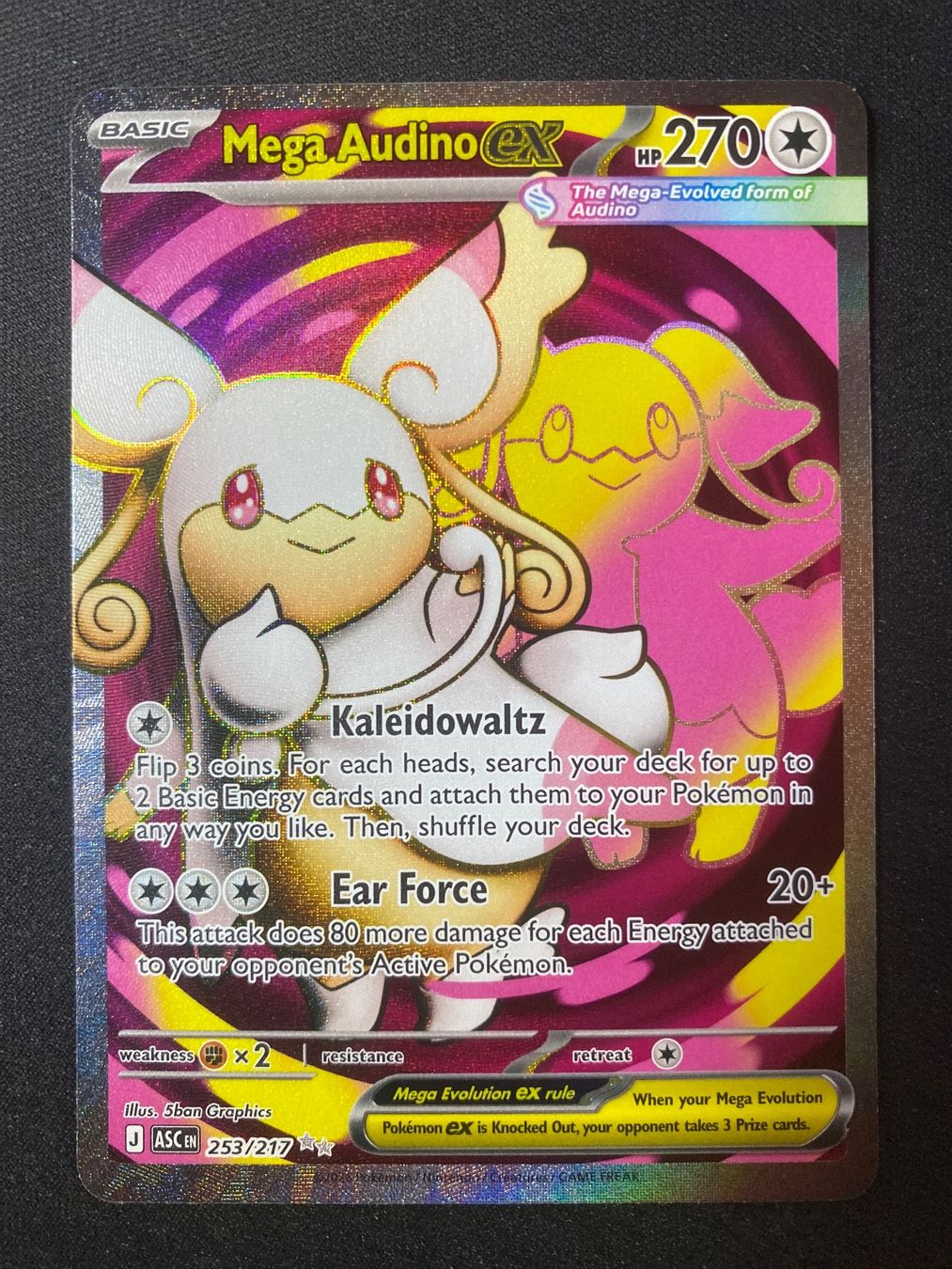 Mega Audino ex 253 - Mega Ohrdoch ex - Ascended Heroes - EN (Neu ...