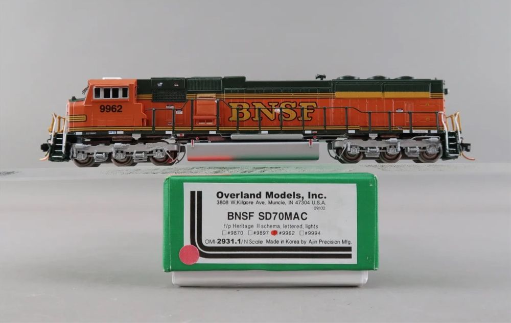 BNSF SD70MAC N-Scale Lokomotive - Overland Models Inc. (Gebraucht) in ...