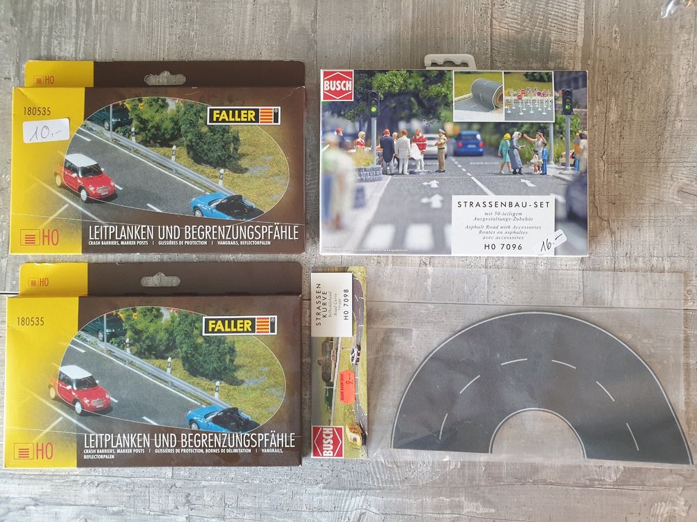Faller Leitplankenset H0 /Strassenbauset Busch (Neu und ...