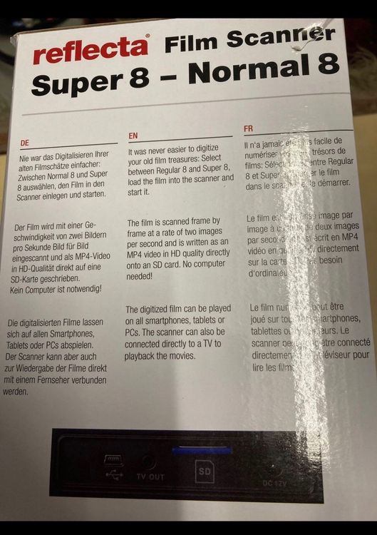 Filmscanner Super8 - Normal8 (Gebraucht) in Zürich für CHF 285 – mit ...