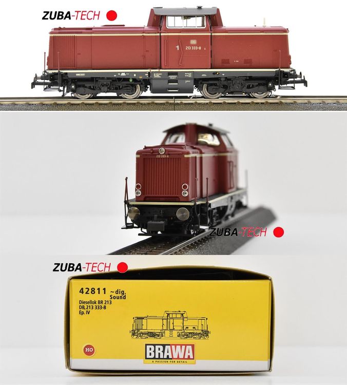 Brawa 42811 Diesellok BR 213 DB H0 WS OV (Neu (gemäss Beschreibung)) in ...