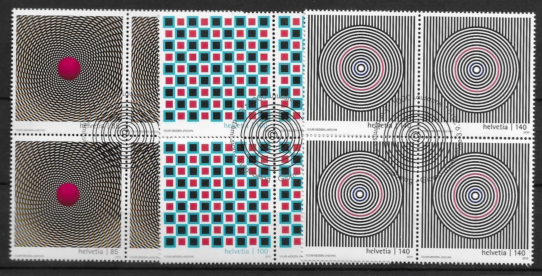 B1362 - Art optique bloc4 1er jour (D'occasion) à Trélex pour CHF 5 ...