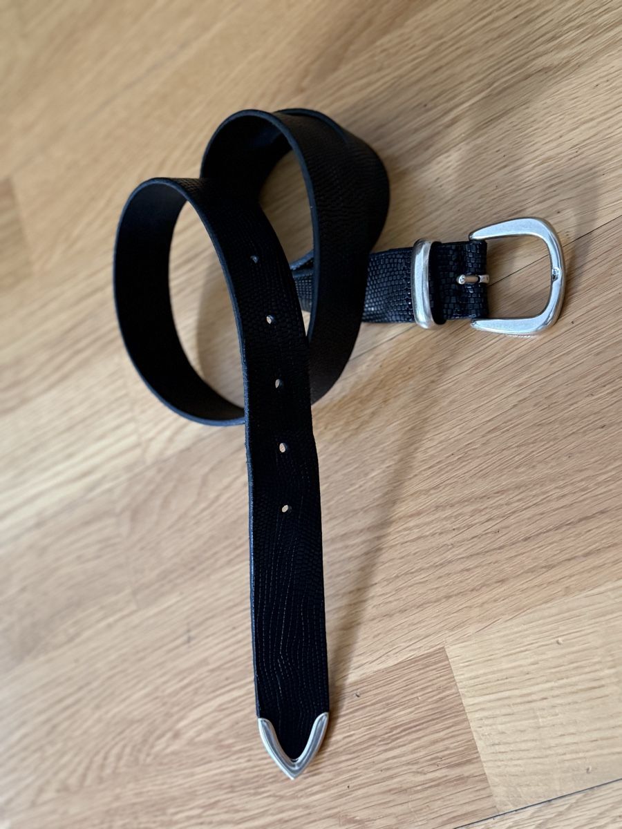 Belt Orciani Lizard Black NEW (Nuovo e nell'imballaggio originale) a ...