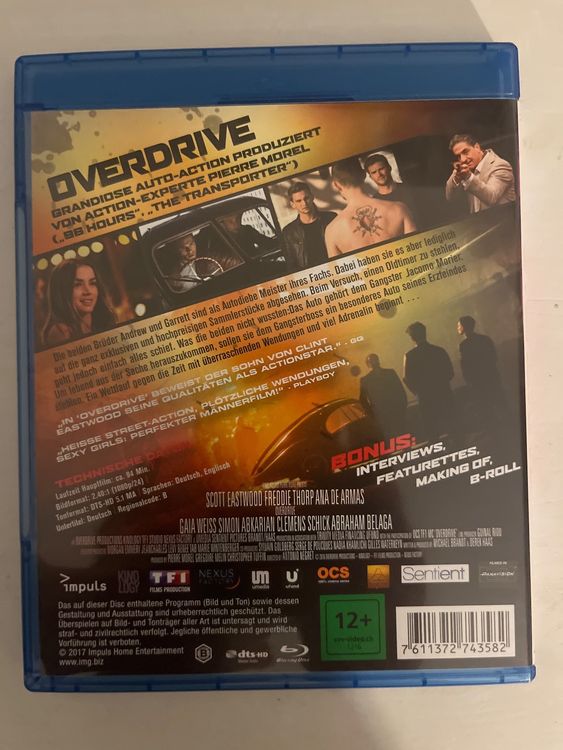 Overdrive (2017) Blu-ray 📀 (Neu (gemäss Beschreibung)) in Sierre für ...