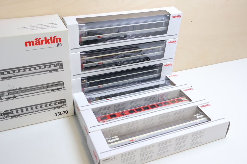 Märklin SBB EuroCity - Schnellzugwagen Set 43670 (Gebraucht) in ...