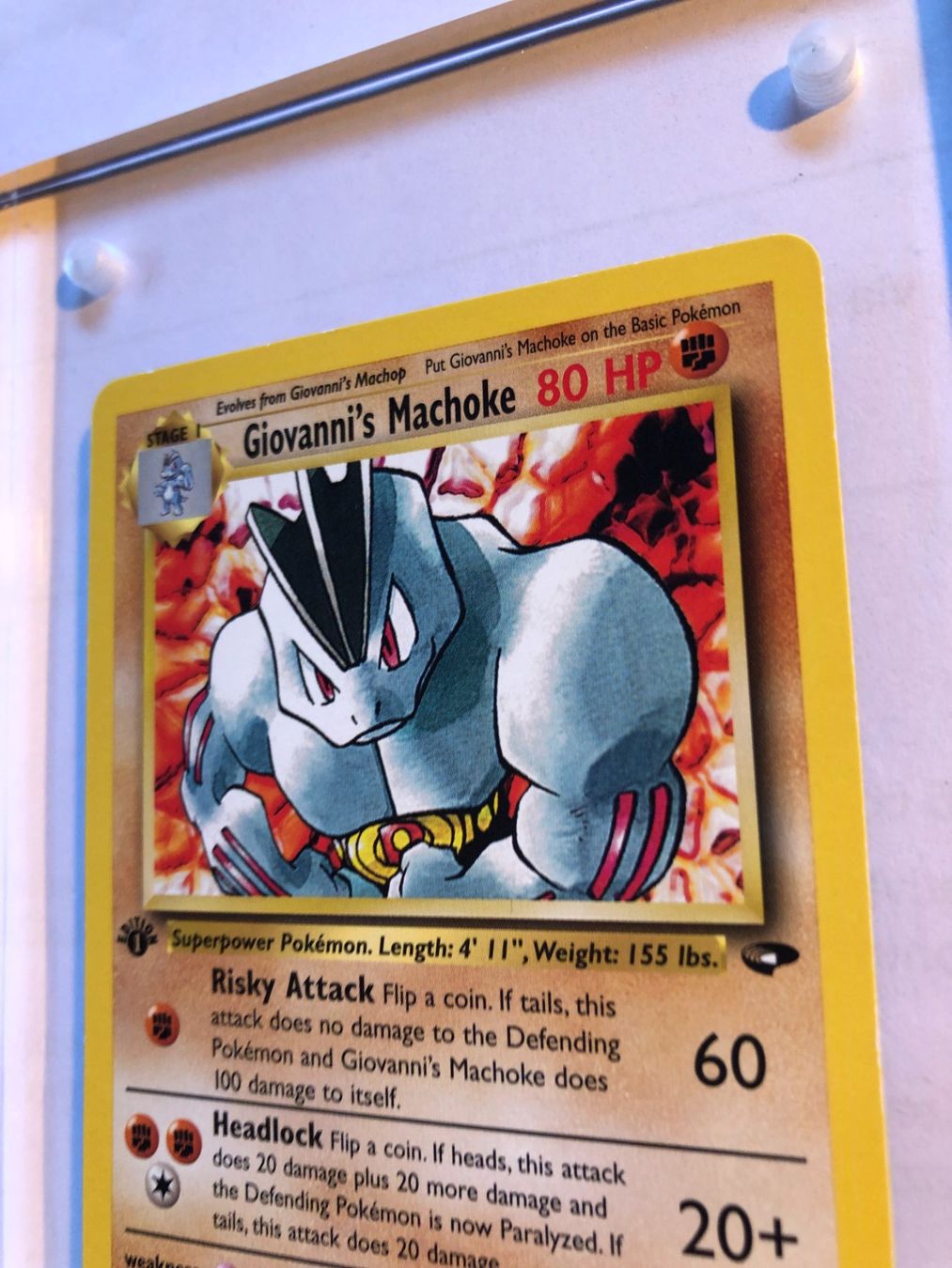 Giovanni's Machoke (uncommon)1st Gym C. - NM - ab 1.- (Usato) a ...