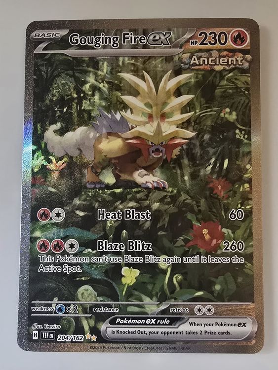 Carte Pokémon Gouging Fire EX 204/162 (Neu (gemäss Beschreibung)) in ...