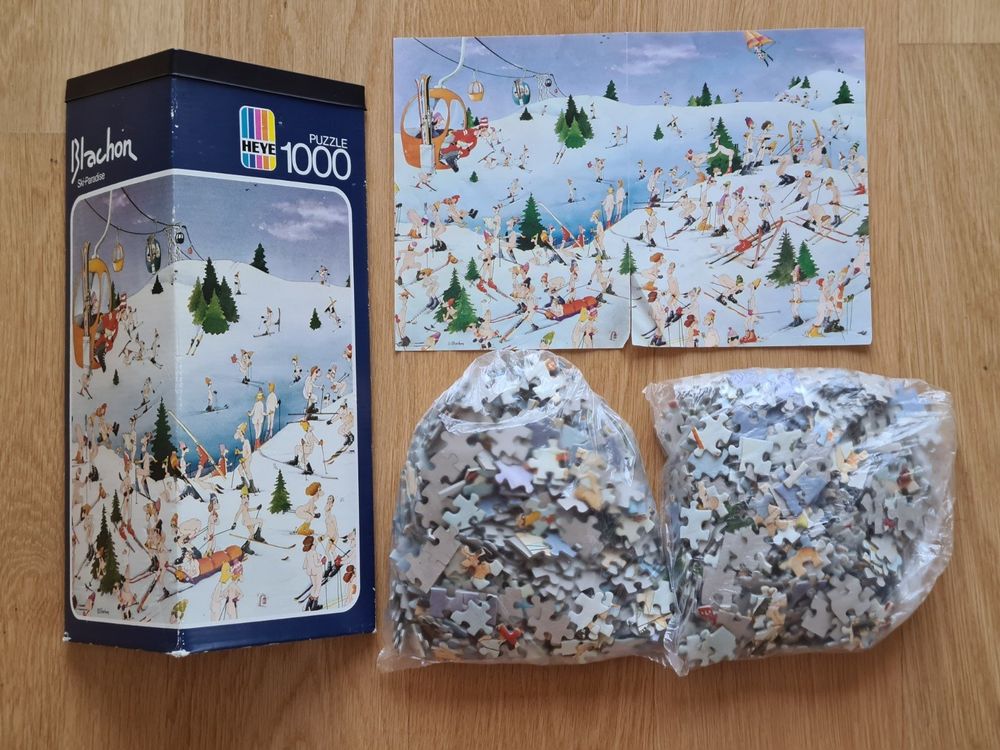 Rares Original Vintage Heye Puzzle: Ski-Paradise 1979 - 1000 | Kaufen auf Ricardo