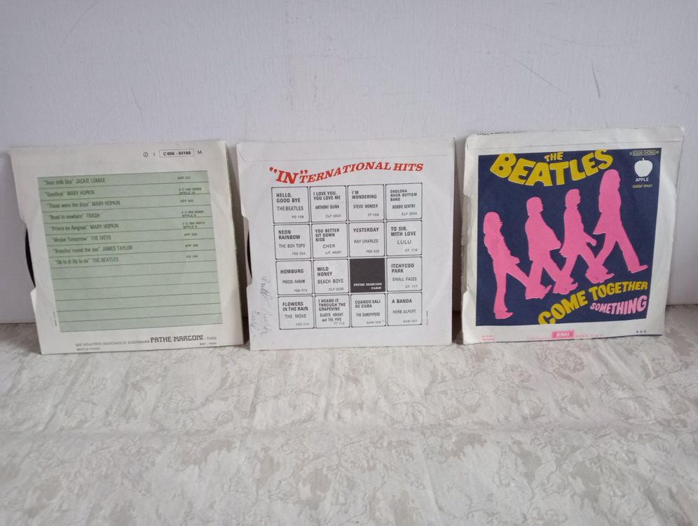 3 The Beatles Singles Schallplatten 2 x Apple & 1 Odeon EMI (Gebraucht ...