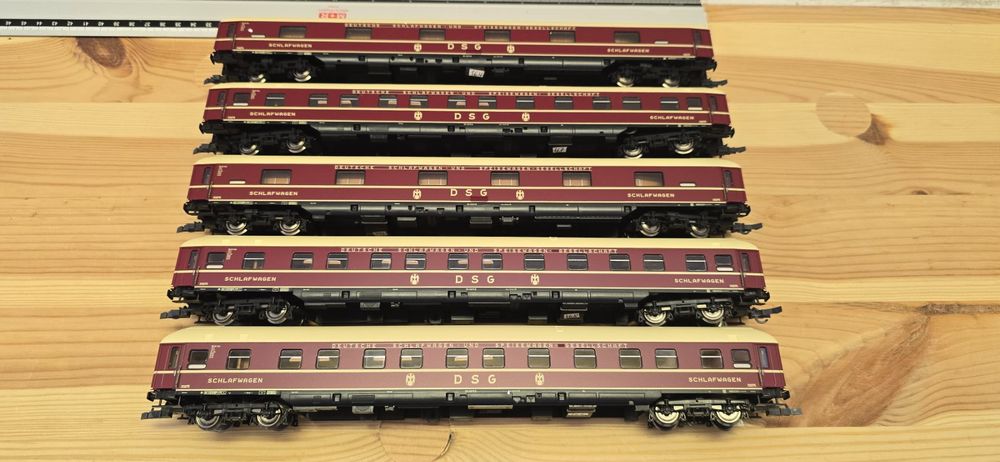 Roco 5teilig Deutsche Schlafwagen- und Speisewagen (Gebraucht) in ...