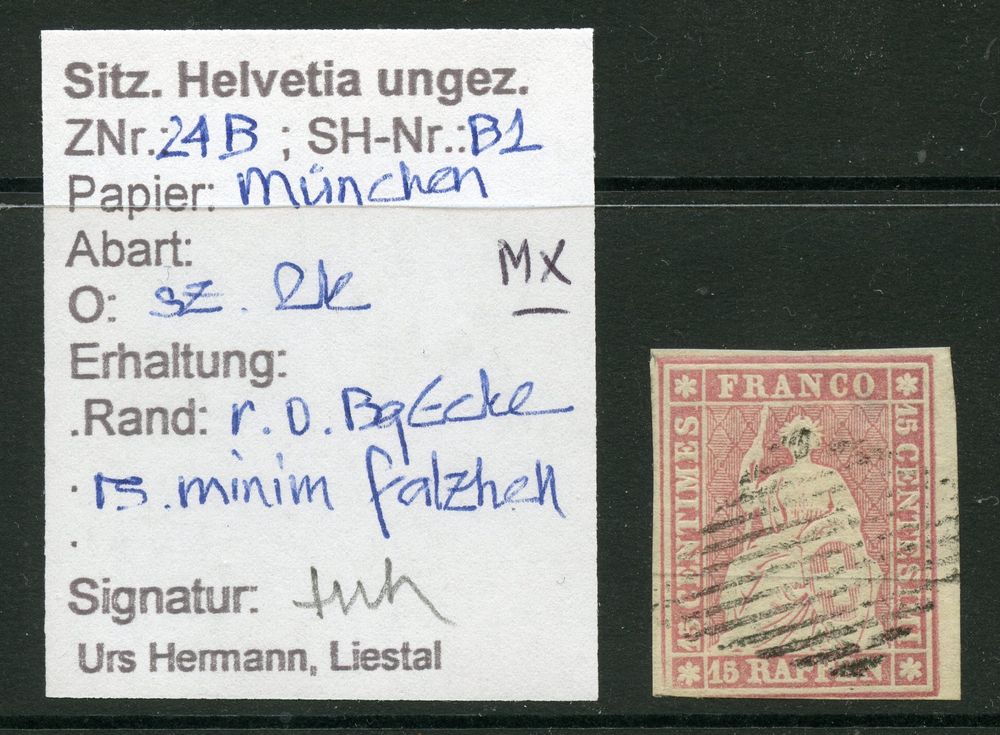 Zst 24 B / 24 B1 Strubel mit Kurzbefund Urs Hermann (Gebraucht) in Steffisburg für CHF 6 – mit ...