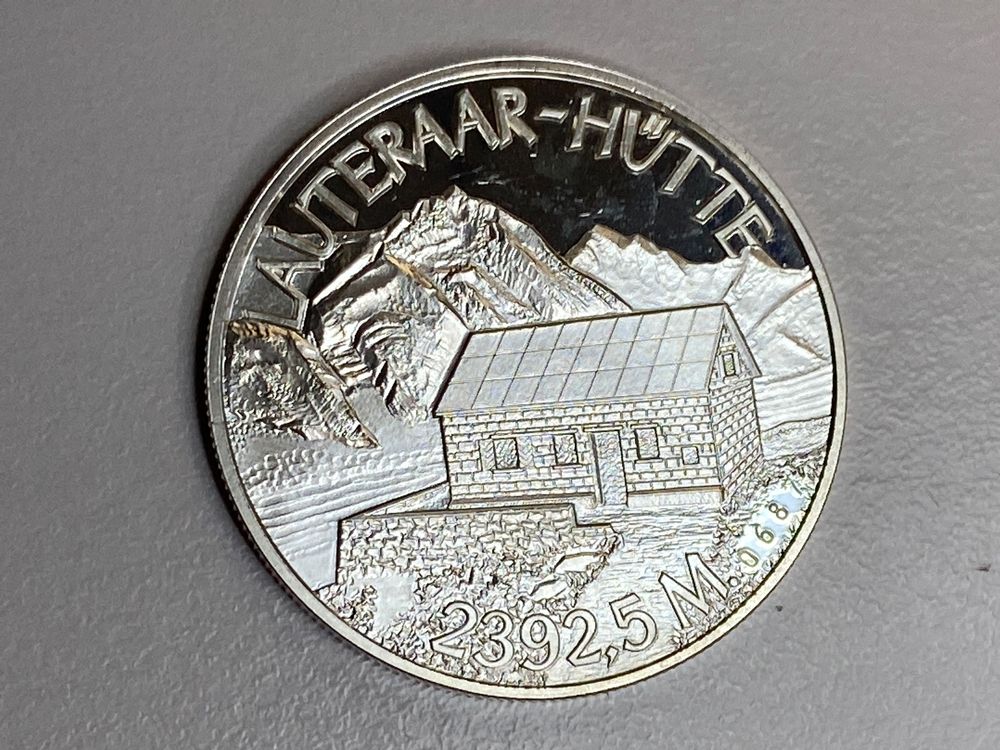 Medaille Silber 900 15g Schweizer Alpenclub Lauteraar-Hütte | Kaufen ...