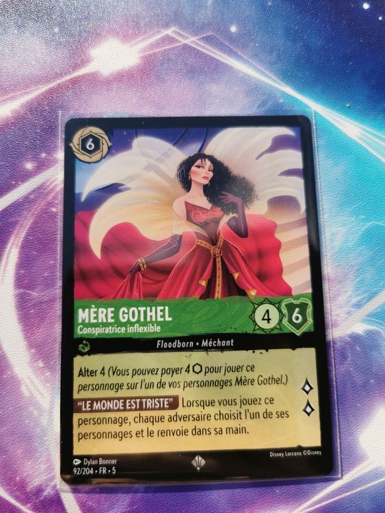 Lorcana Mère Gothel Cospiratrice inflexible 92/204-FR-5 (Neuf (Voir ...