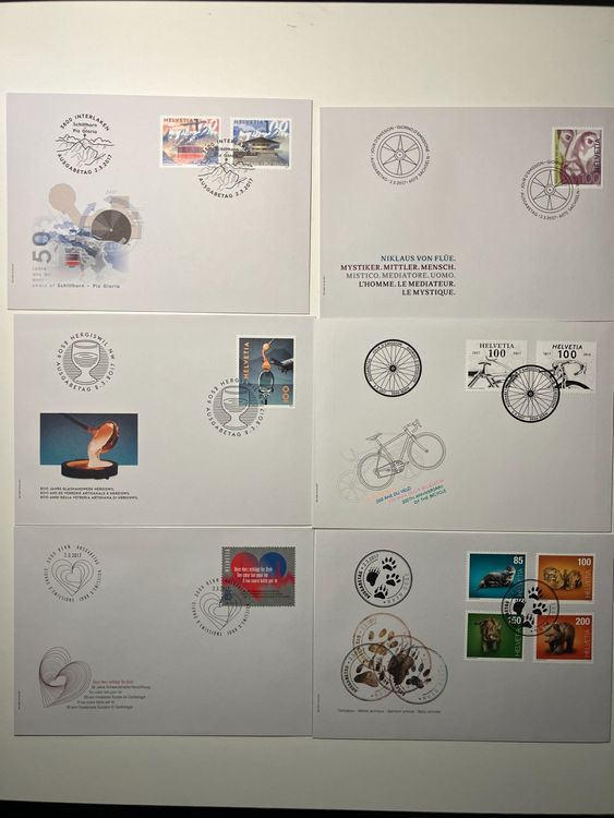 Briefe, 2017, kompletter Jahrgang, 28 FDC's (Neu (gemäss Beschreibung)) in Würenlos für CHF 25 ...