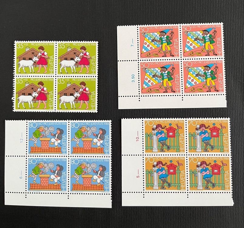 Pro Juventute, 1984, postfrisch, Max & Moritz, Pippi Langstr (Gebraucht ...