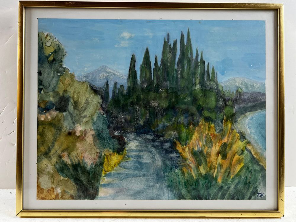 Landschaft Aquarell F.H Signiert (Gebraucht) in Neuhausen am Rheinfall für CHF 5 – mit Lieferung ...