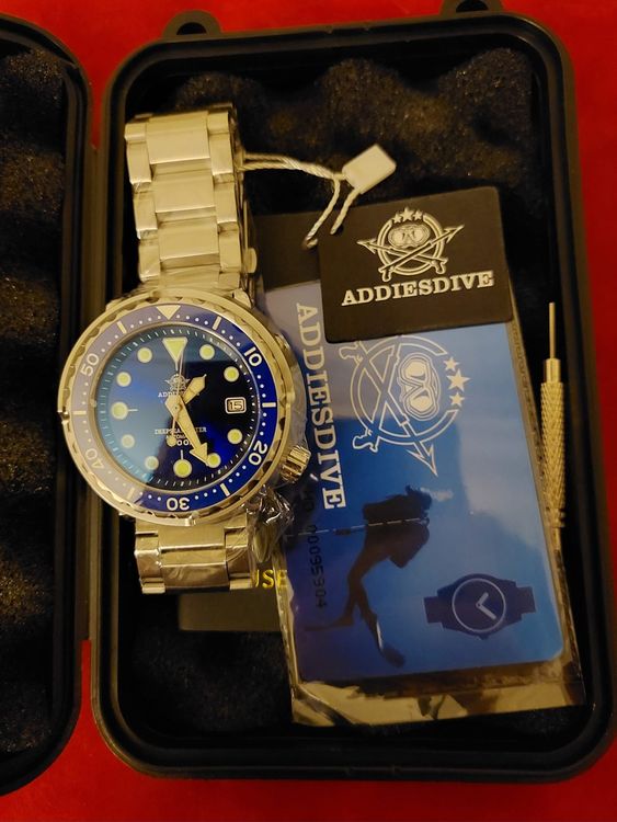 Diver 300m Addiesdive BLUE Automatique (NEUVE) (Neu und ...