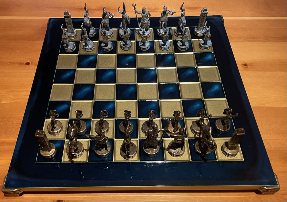 Manopoulos Schachset Blau-Gold (Gebraucht) in Felsberg für CHF 50 – mit ...