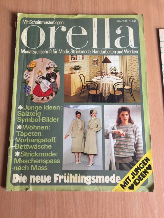 ORELLA März 1979 Strickmode, Handarbeiten, Werken Salzteig (Gebraucht ...