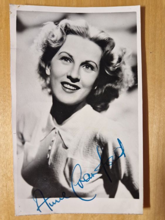 Anne Crawford, Original Autogramm auf Foto s/w | Kaufen auf Ricardo