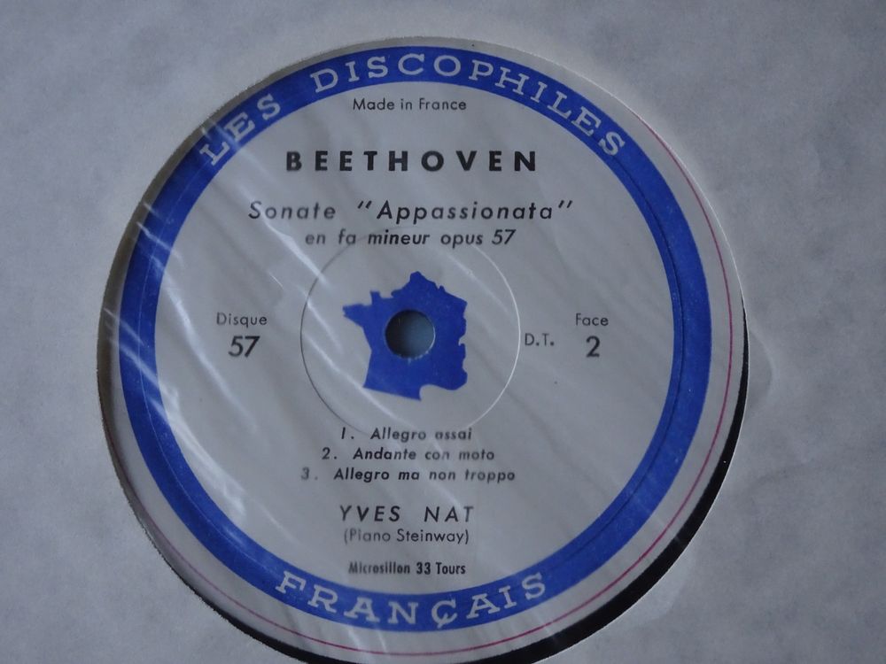 Yves NAT - Pathétique - Apassionata - Discophiles Français (Neu (gemäss ...