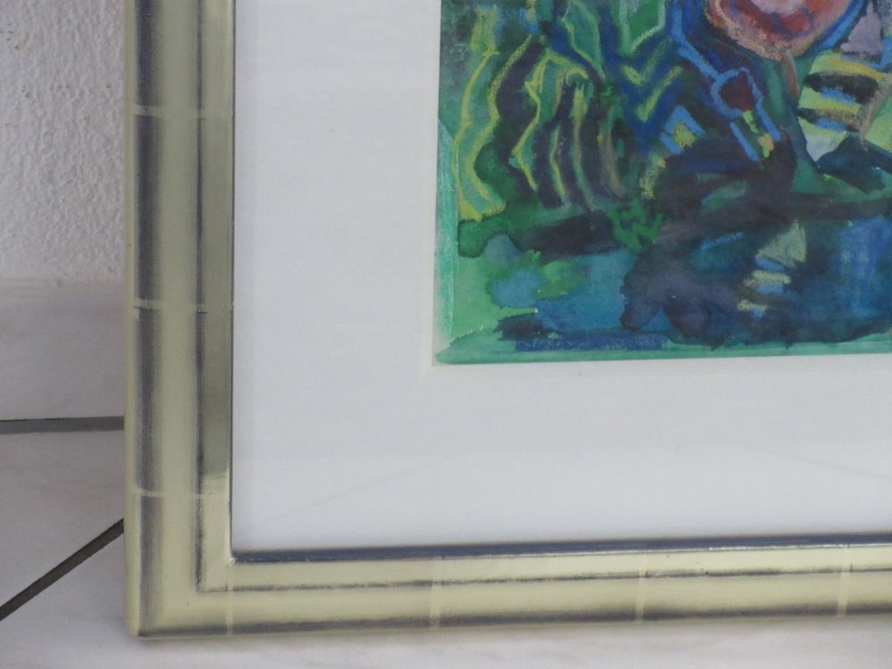 Heidi Weber ? Bild1 Aquarell Blattgold-R. (Le Corbusier) | Kaufen auf Ricardo