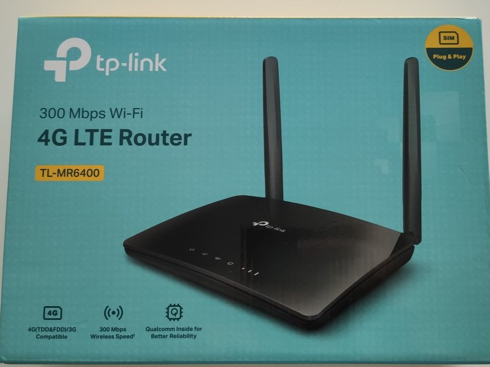 4G 300 Mbps Wifi Router SIM Card TP-LINK TL-MR6400. Garantie (Neu ...