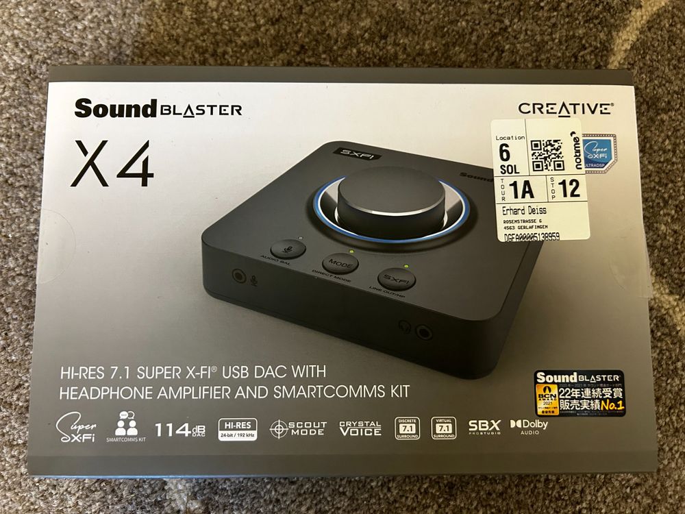 Creative Externe Soundkarte Sound Blaster X4 (USB-C, USB) (Neu (gemäss ...