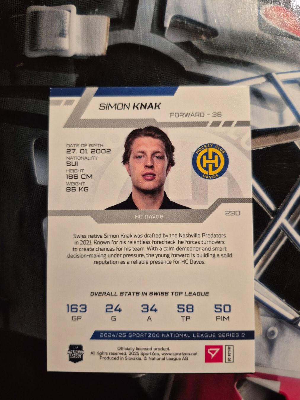 Simon Knak HC Davos Sportzoo 2024/25 (Gebraucht) in Treiten für CHF 1 ...