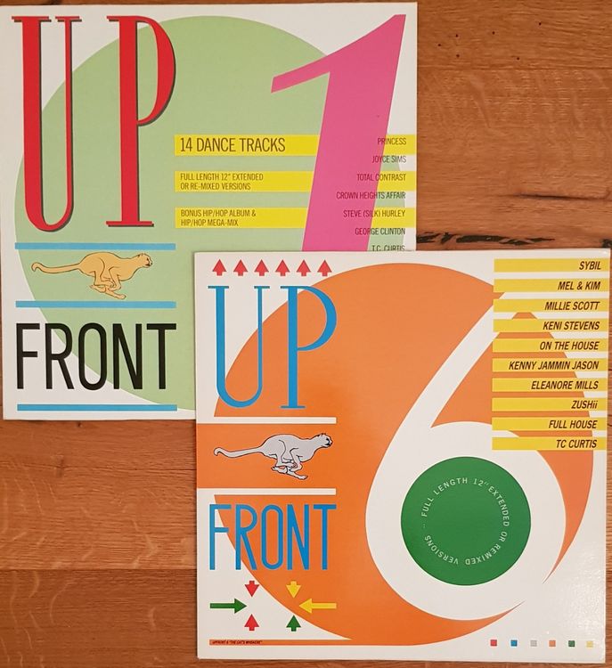 80er Jahre Dance & Disco - UP FRONT Vol.1 (2LP's) & Vol.6 (Gebraucht ...