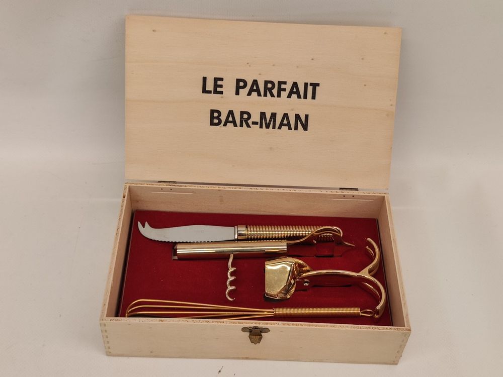 Barmann Set Zubehör Le parfait Bar-man Cado Paris Gold | Kaufen auf Ricardo