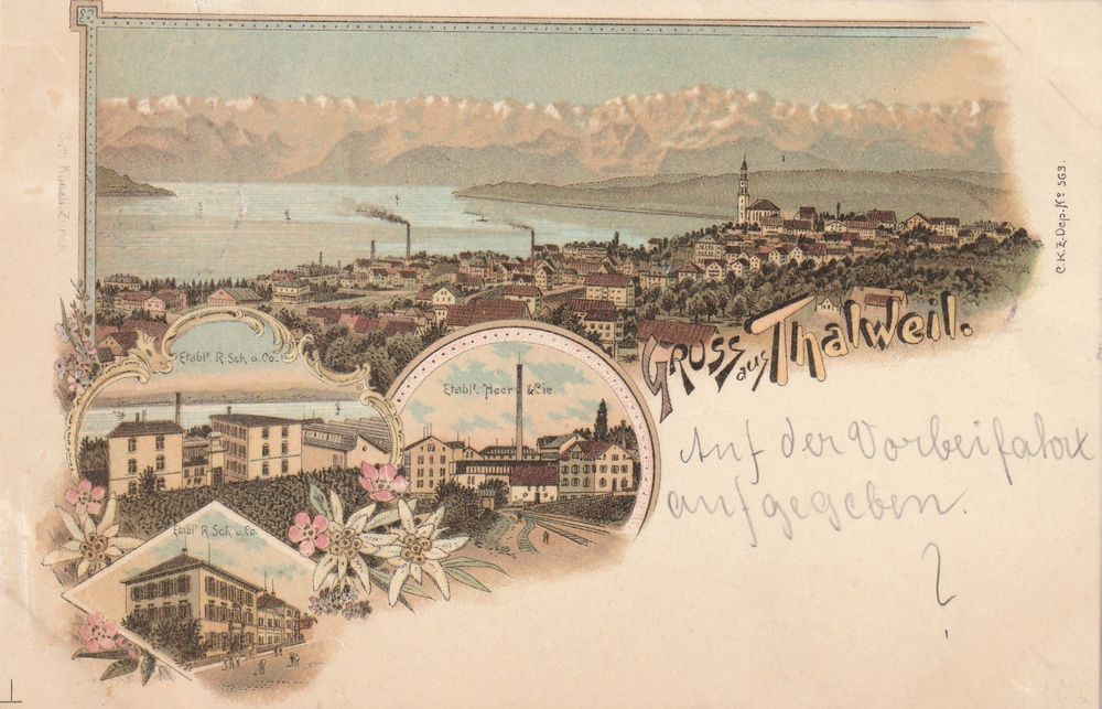 Thalwil 4-bildrig Litho (Gebraucht) in Rorschacherberg für CHF 18 – mit Lieferung auf Ricardo kaufen