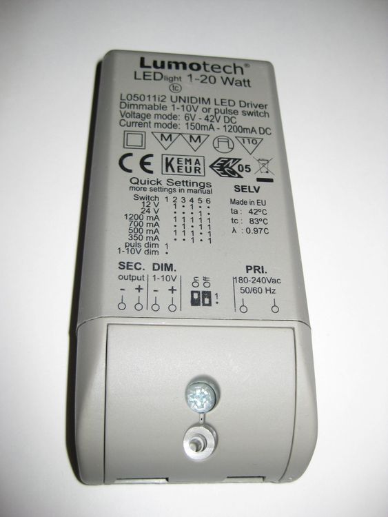 LED Trafo Lumotech 1-20W L05011i2 UNIDIM LED Driver ab 1 Fr. (Neu (gemäss Beschreibung)) in ...