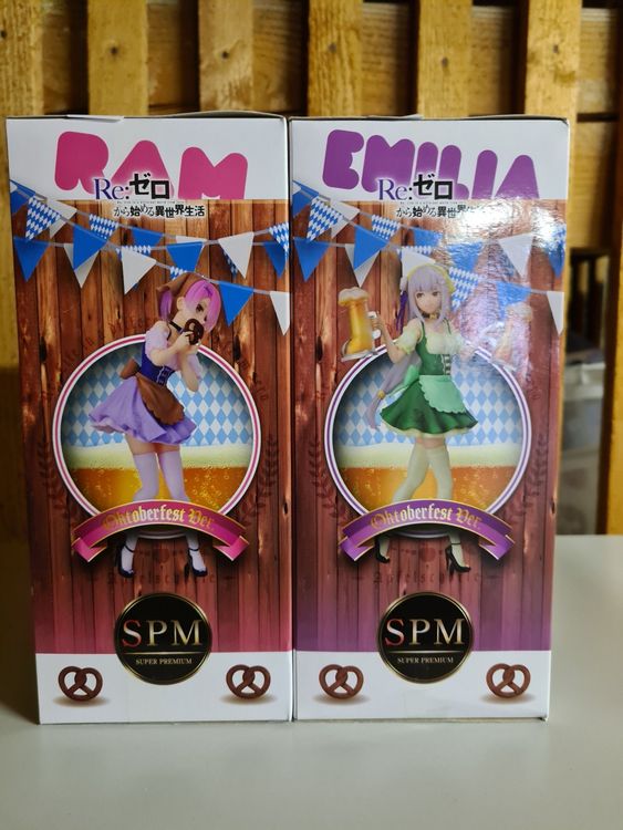 Re Zero Emilia and Ram October Fest SPM Figure SEGA (Neu und ...