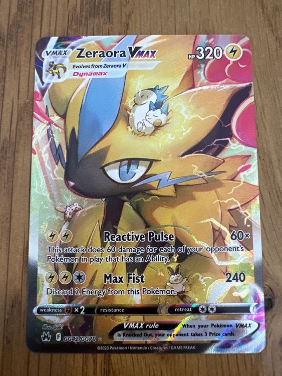 Pokemon Zeraora VMax GG42/GG70 Crown Zenith EN | Kaufen auf Ricardo