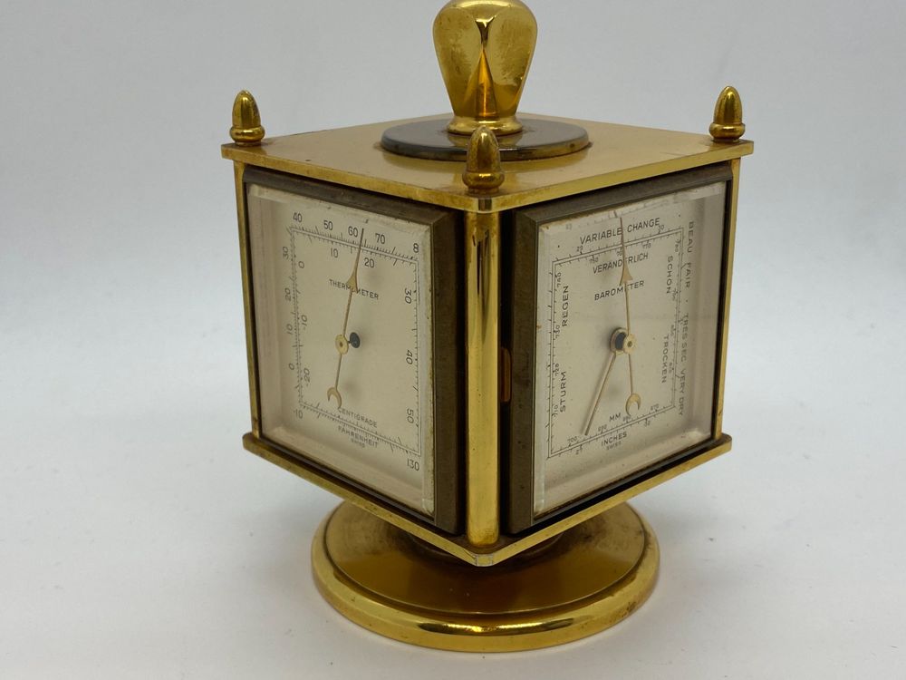 IMHOF Standuhr Hygrometer/Thermometer/Barometer läuft /D547 (Gebraucht ...
