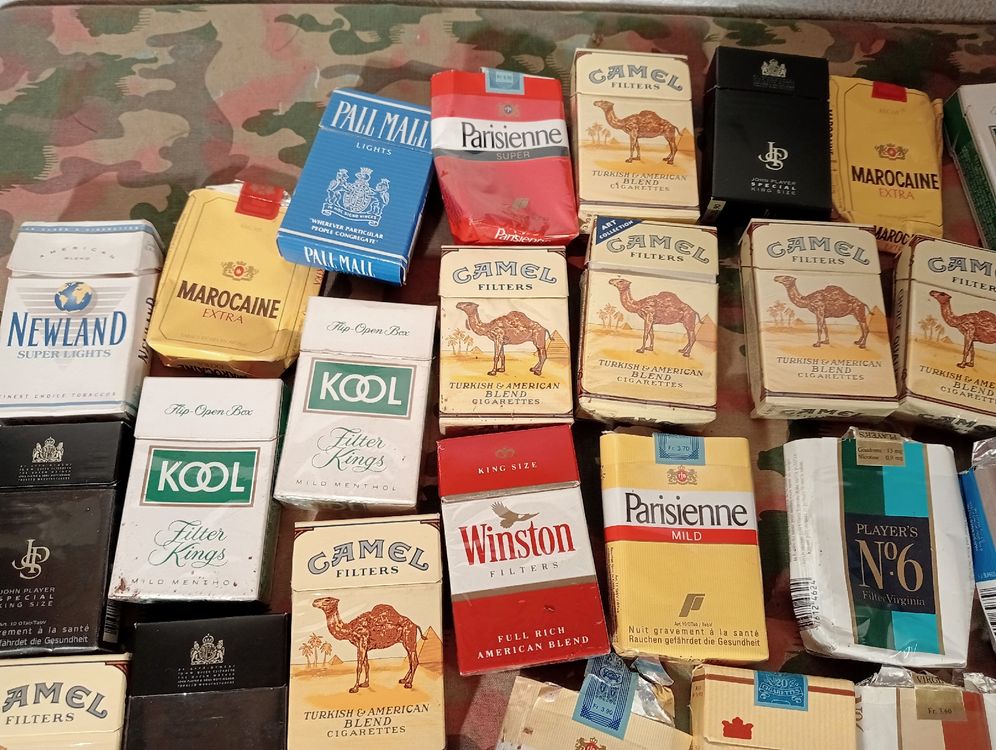 COLLECTION DE PAQUETS DE CIGARETTES ANNÉES 1990 VIDES (Gebraucht) in ...