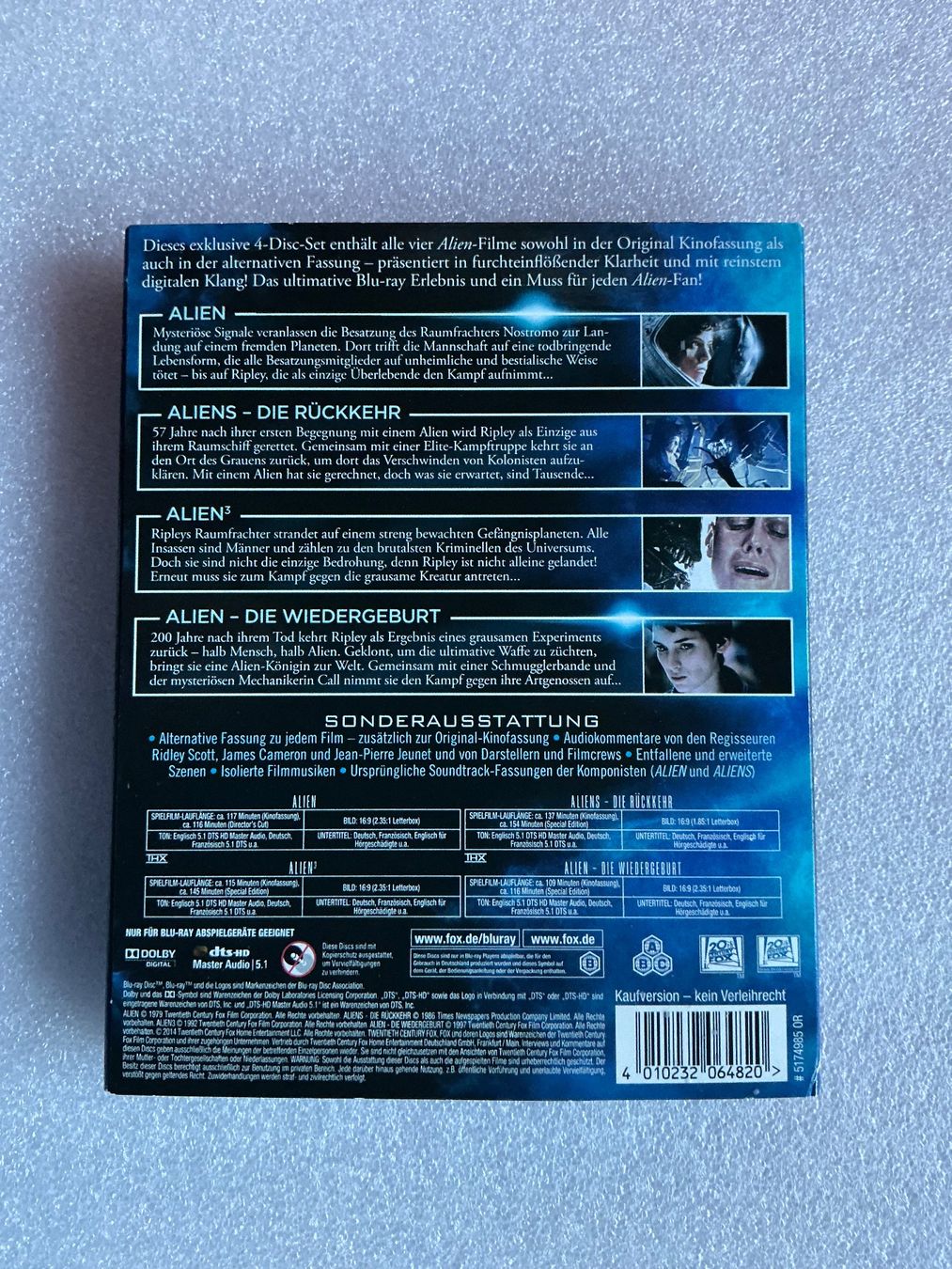 Alien - Jubiläums Collection - 35 Jahre [Blu-ray] (Gebraucht) in Altnau ...