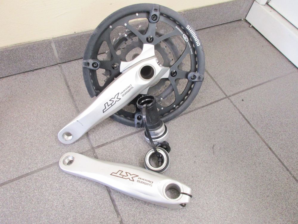 Velo Fahrrad Ketten Kurbel Shimano Deore XT mit Tretlager | Kaufen auf Ricardo