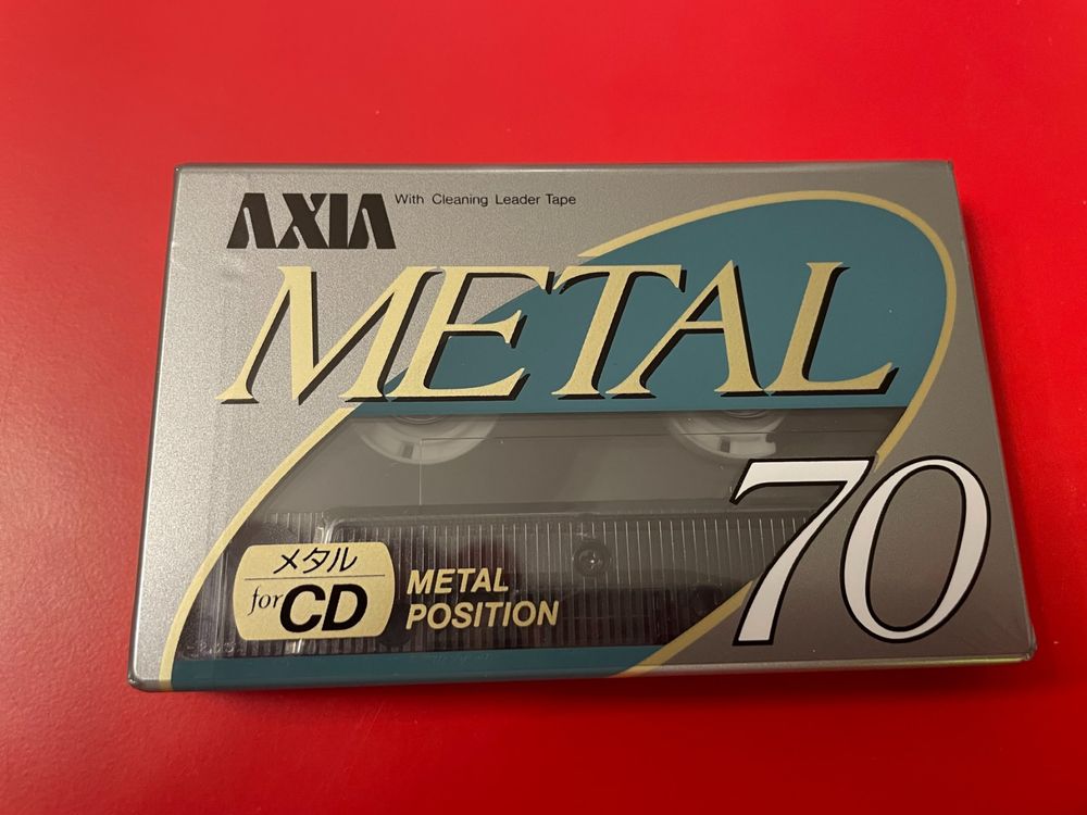 AXIA METAL 70 Type IV exclusive seltene Metal Audio Kassette (Neu und ...