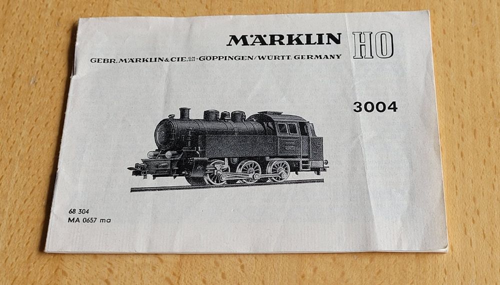 Märklin 3004 Tenderlokomotive aus den 60er Jahren (Gebraucht) in Thun ...