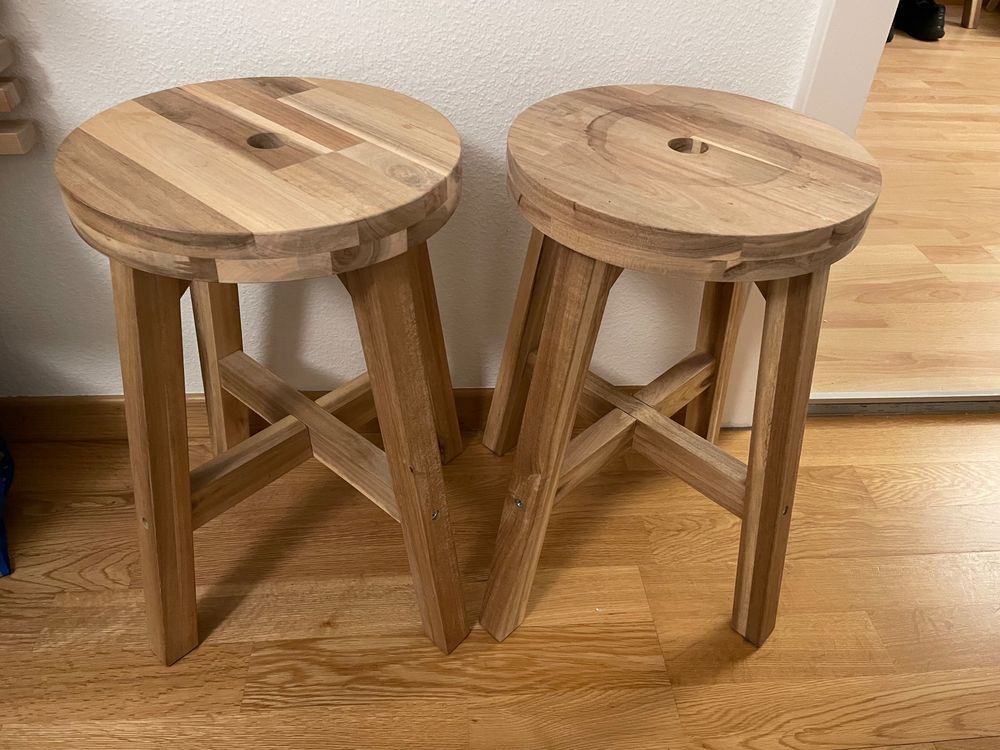 Skogsta Hocker (ikea) 2 Stück (Gebraucht) in für CHF 21 – nur Abholung ...