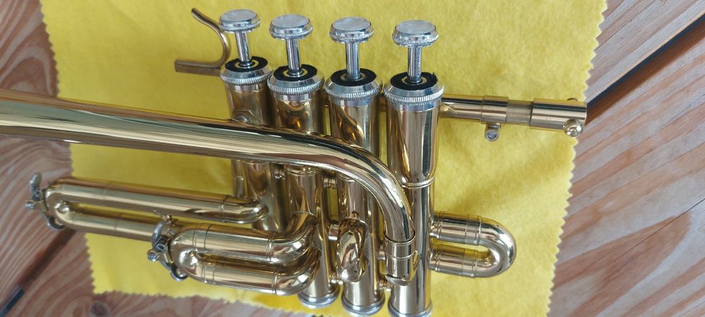 Piccolo Trompete, Blasinstrument, Marke Jäger (Neu (gemäss Beschreibung ...